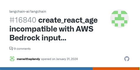 Createreactagent Incompatible With Aws Bedrock Input Validation Due To Hard Coded