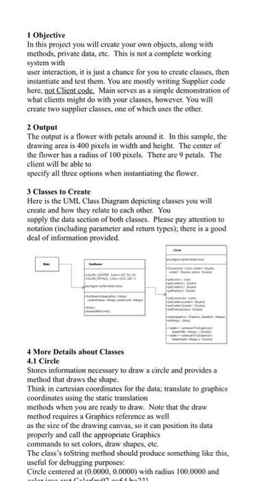 1 Objective In This Project You Will Create Your Own