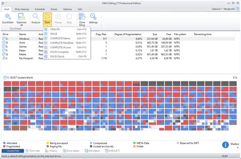 Standard Defragmentation Methods Oando Software