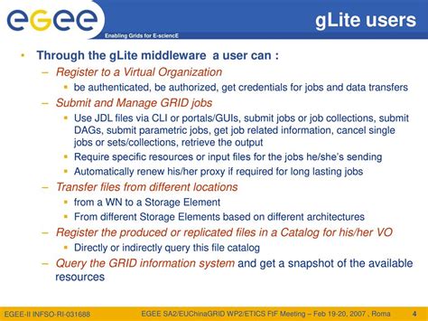 Short Update On The Latest GLite Status Ppt Download