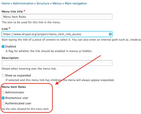 Allow Limiting Access To Menu Items Per Role · Issue 4465 · Backdropbackdrop Issues · Github