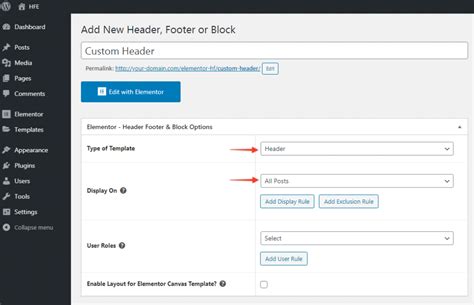 How To Build Custom Headers And Footers Using Elementor Free Version