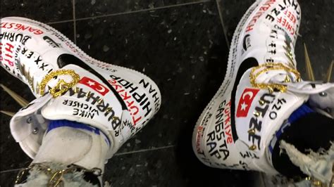 High Nike Af1 Ripped Superskinnyjeans With Chains