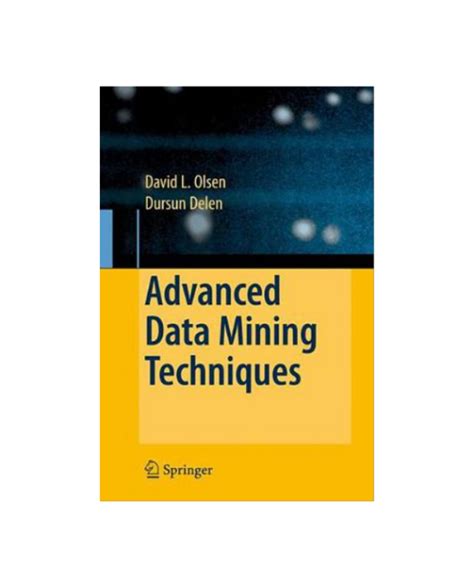Advanced Data Mining Techniques百度百科