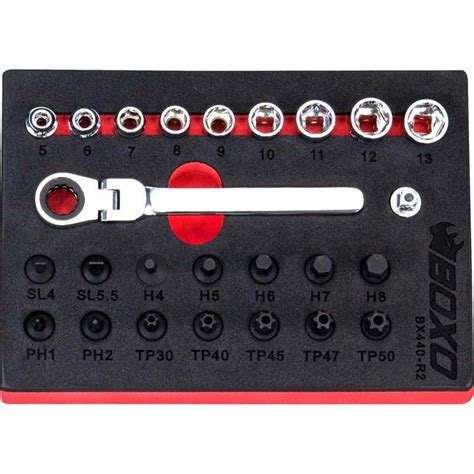 Boxo 25pc 1 4 Low Profile Socket And Stubby Bit Set Truckstop Group