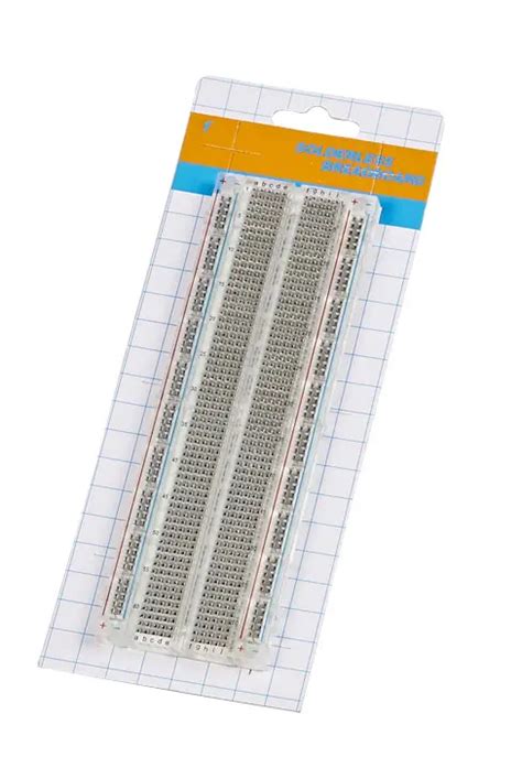 830 Points General Purpose Clear Plastic Solderless Breadboard