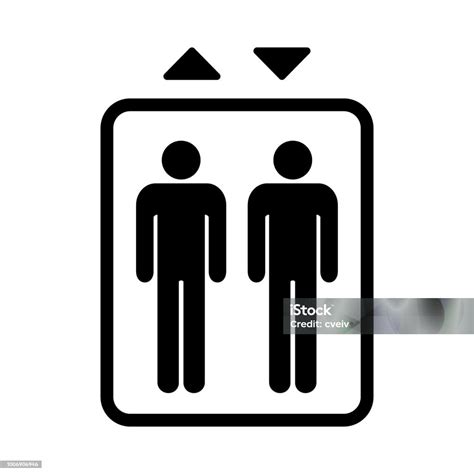 엘리베이터 부호입니다 엘리베이터에 대 한 검은 절연된 상징 심플한 디자인입니다 엘리베이터에 대한 스톡 벡터 아트 및 기타 이미지 엘리베이터 아이콘 상징 Istock
