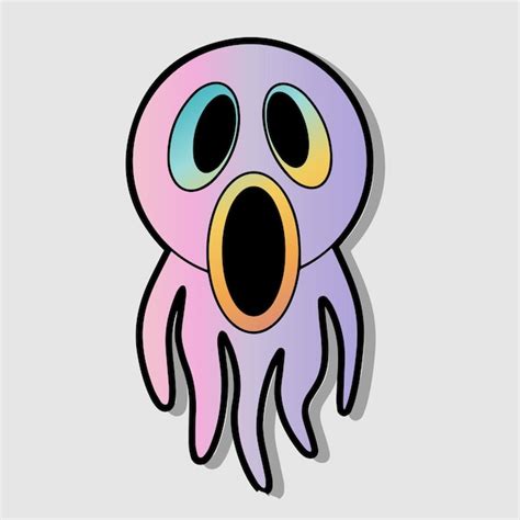 레트로 30 대 재미 있는 만화와 만화 캐릭터 얼굴 벡터 일러스트 레이 션 프리미엄 벡터