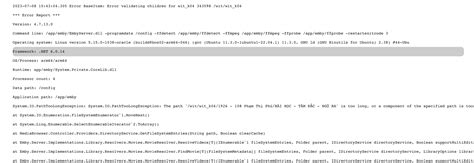 Error Log Pathtoolongexception And Stop Scan Media File Linux Emby Community
