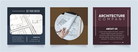 소셜 미디어 템플릿 배너 하우스 아키텍처 서비스 프로모션 완전히 편집 가능한 인스 타 그램 및 페이스 북 사각형 포스트 프레임