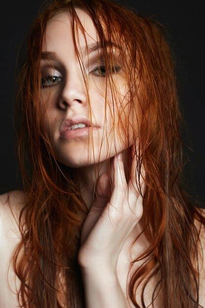 Premium Photo Sexy Beautiful Young Woman With Wet Hair