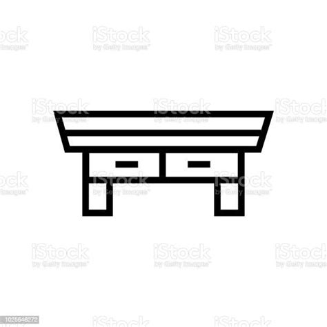 데스크 아이콘 벡터 기호와 기호 흰색 배경 데스크 로고 개념에 고립 남자에 대한 스톡 벡터 아트 및 기타 이미지 남자 남자