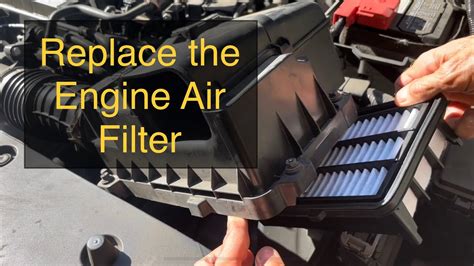 How To Replace Engine Air Filter