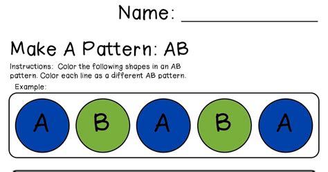 Classroom Freebies Too Make An AB Pattern