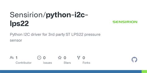 Github Sensirionpython I2c Lps22 Python I2c Driver For 3rd Party St