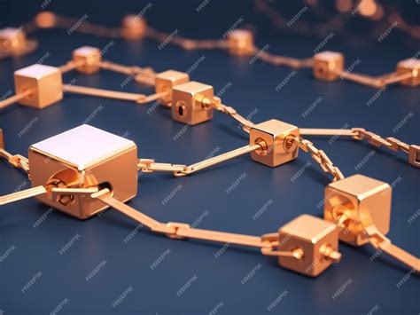 Premium Photo Le Blockchain Concept Chain Of Network Connections