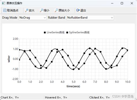 Qt 图表的使用 三 图表交互操作 Qsplineseries Csdn博客