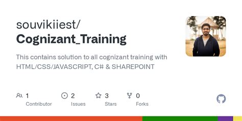 Github Souvikiiestcognizanttraining This Contains Solution To All