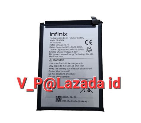 Baterai Batre INFINIX NOTE G X ORIGINAL BL KX Batu Battery Batrei Batere Batrai