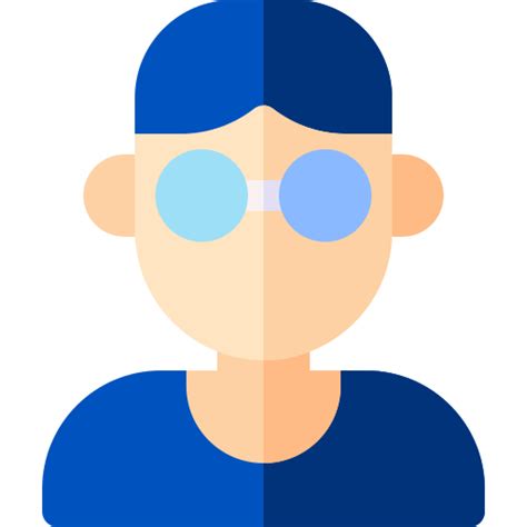 Nerd Basic Rounded Flat Icon