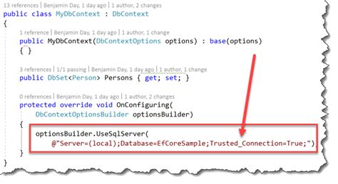 Ef Core Migrations Without Hard Coding A Connection String Using