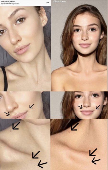 Maria Tretjakova Maria Tretyakova Original Pre Filter Version Of Faceapp Filter Olivia Casta