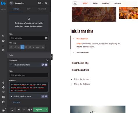 Accordion — Betheme Support Forum