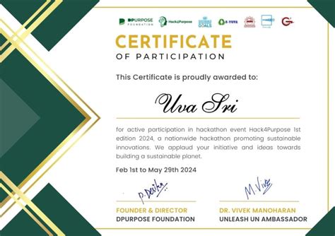 Participated In Hack4purpose Uvasri Karthikeyan Posted On The Topic Linkedin