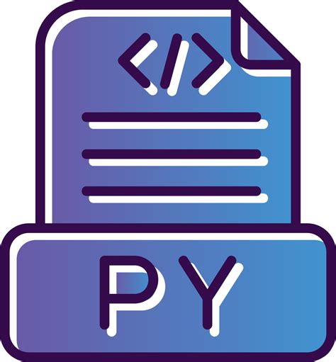 Python File Vector Icon Design 21288061 Vector Art At Vecteezy