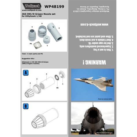 Jas 39cd Gripen Rm12 Engine Nozzle Set