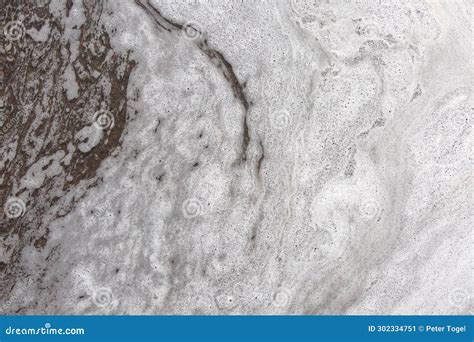 Environmental Hazard Toxic Pfos Chemical Fire Foam Floating Down The