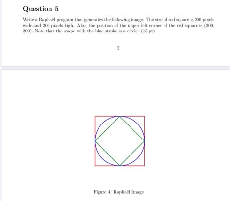 solved question 5 write a raphaël program that generates the