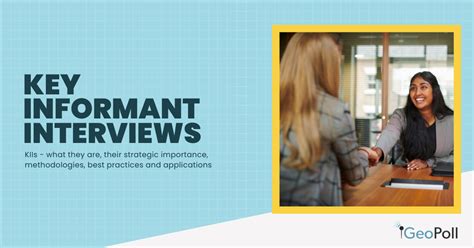Key Informant Interviews An In Depth Guide For Researchers Geopoll