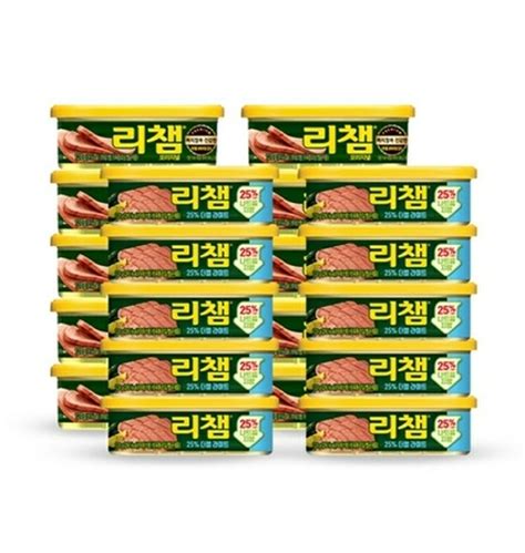 동원 리챔 120g X 8입 오리지널4 더블라이트4 X 2팩 총 16캔 티몬