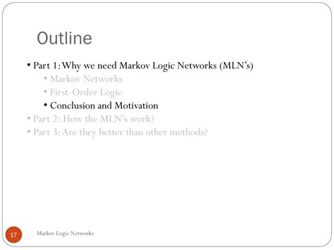 Ppt Markov Logic Networks Powerpoint Presentation Free Download Id2067836