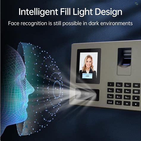 Intelligent Face Biometric Fingerprint Password Employee Attendance Machine Checking In Recorder