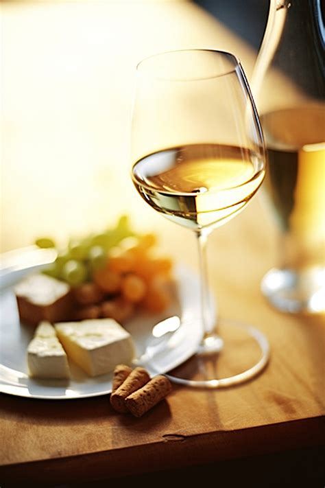 White Wine Served In Wine Glasses On Dining Table With Food Background Wallpaper Image For Free