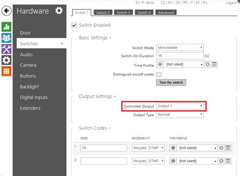 Door Section How To Configure It On The 2n Ip Intercoms Faq Intercoms Private