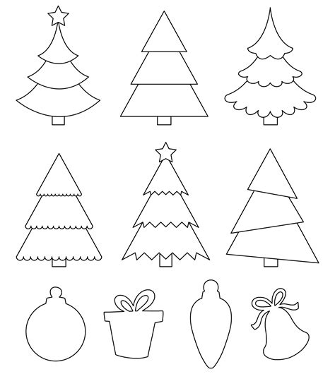 Christmas Tree Cut Out Printable Printable Free Templates