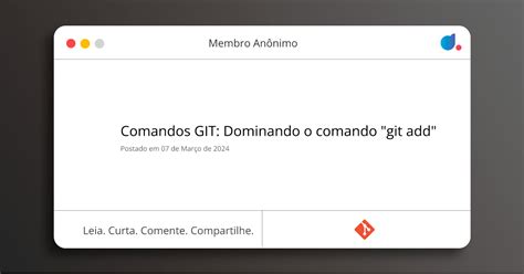 Comandos Git Dominando O Comando Git Add Rpgllzal