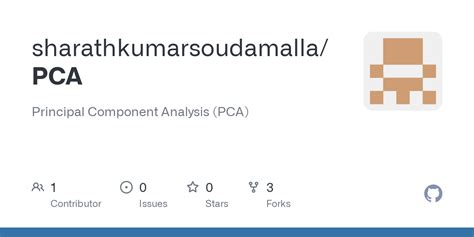GitHub Sharathkumarsoudamalla PCA Principal Component Analysis PCA