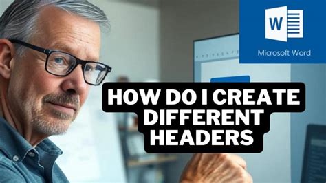 Create Different Headers And Footers For Each Section In Word Its