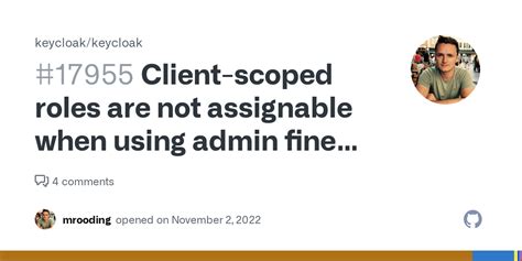 Client Scoped Roles Are Not Assignable When Using Admin Fine Grained Permissions · Issue 17955