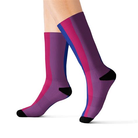 Bisexual Pride Flag Socks Pride Flag Merch Clothes Pride Month Celebration Comfort Wear Lgbt