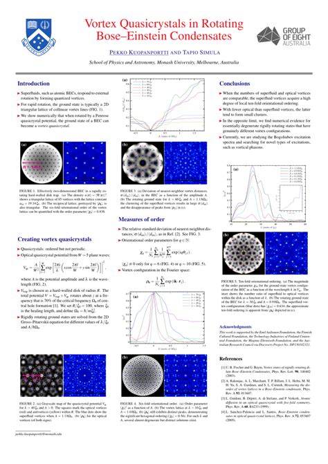 Pdf Vortex Quasicrystals In Rotating Bose Einstein Condensates