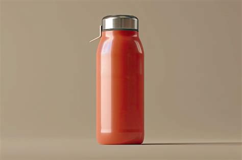 Thermos Flask Mockup Design 3d Template Premium Ai Generated Image