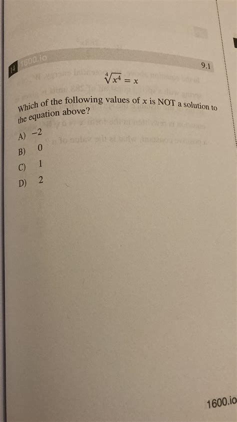 what is this and how are all real numbers not a possible solution for