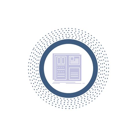 Design Grid Interface Layout Ui Glyph Icon Vector Isolated Illustration 12817633 Vector Art