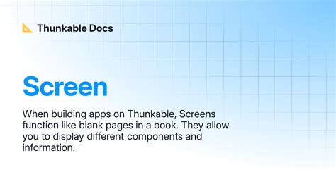 Screen Thunkable Docs Screen Thunkable Docs