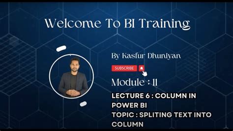 Lecture 96 Splitting Text Into Column In Power Query Power Bi Data Analysis Youtube